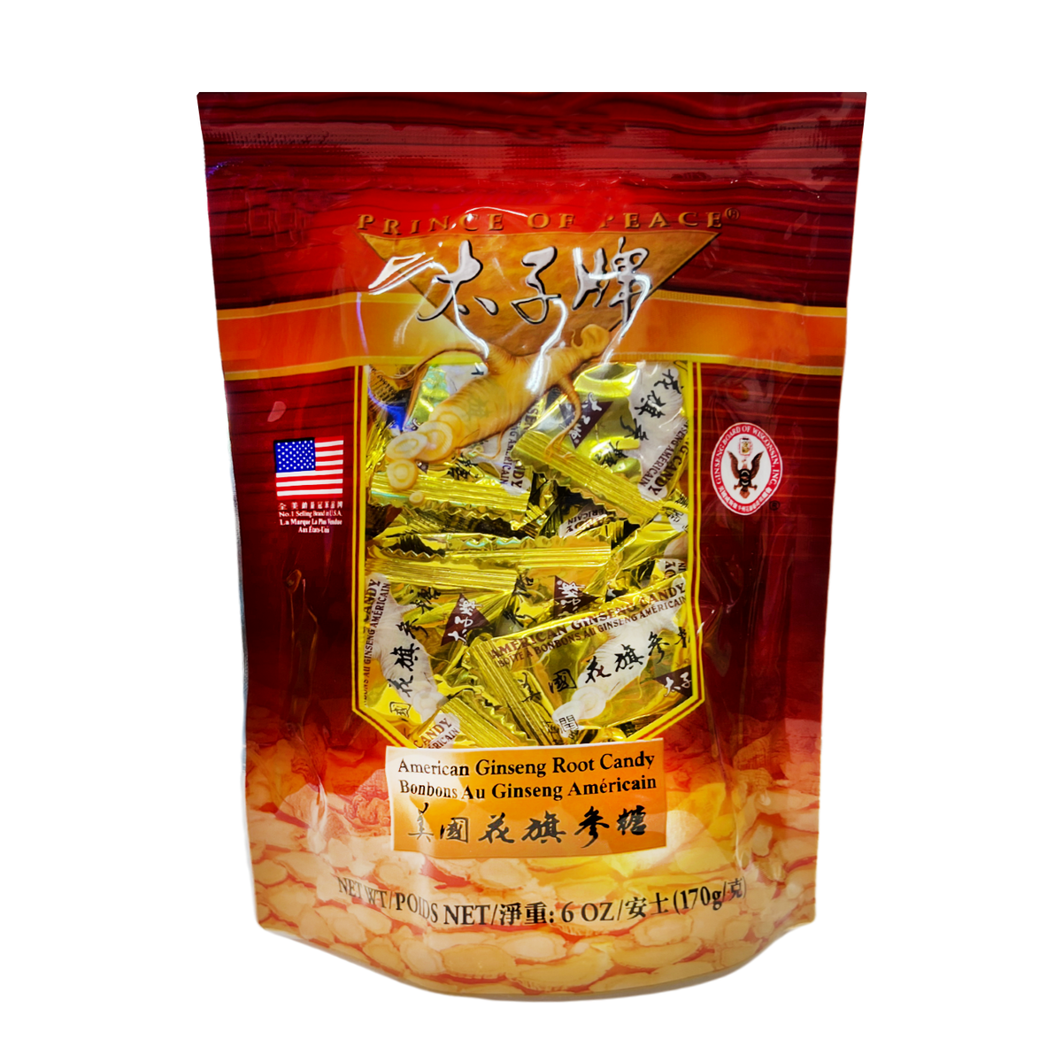 PRINCE OF PEACE American Ginseng Root Candy, 6oz (170g) – CoCo Island Mart