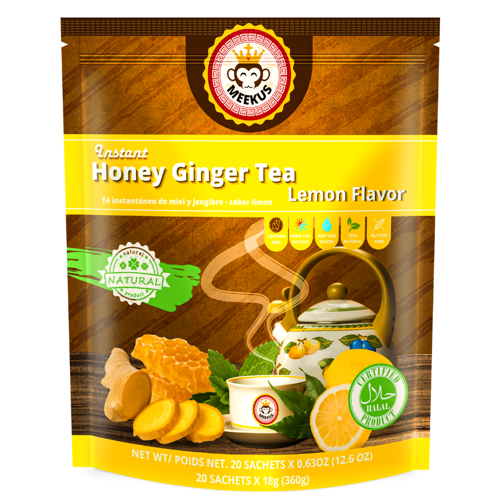 MEEKUS Instant Honey Ginger Tea with Lemon Flavor, 12 oz (360 g) – CoCo ...
